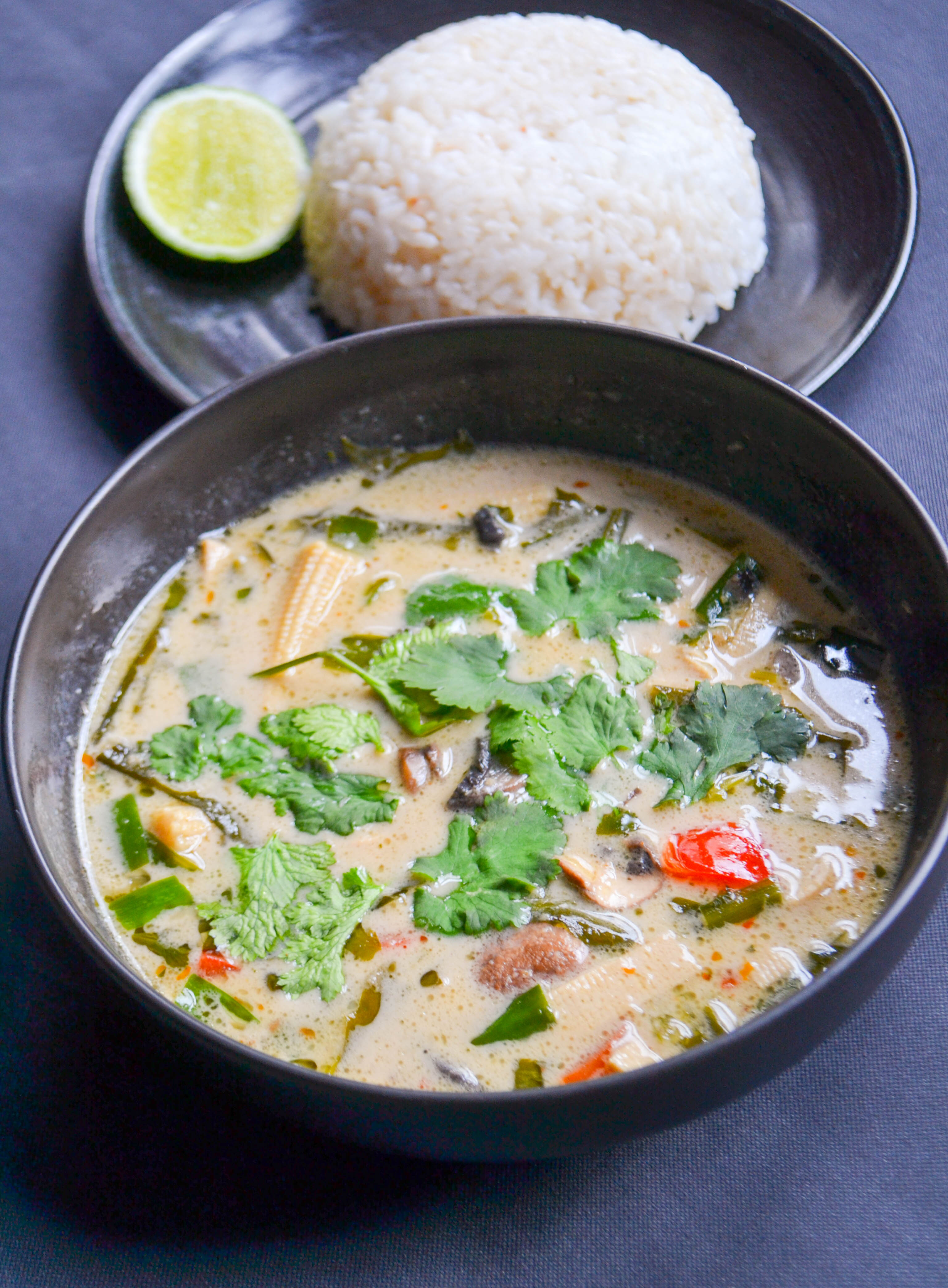 Spicy coconut soup with red curry paste | lushesfood